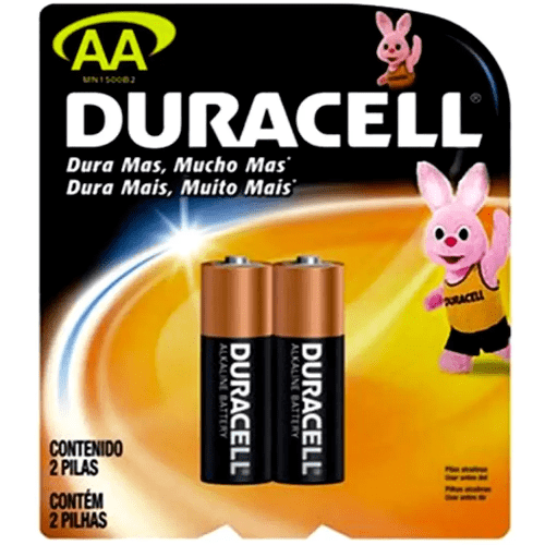 MULTIPEL - Pilha Duracell Alcalina AA Pequena c/2 unid.