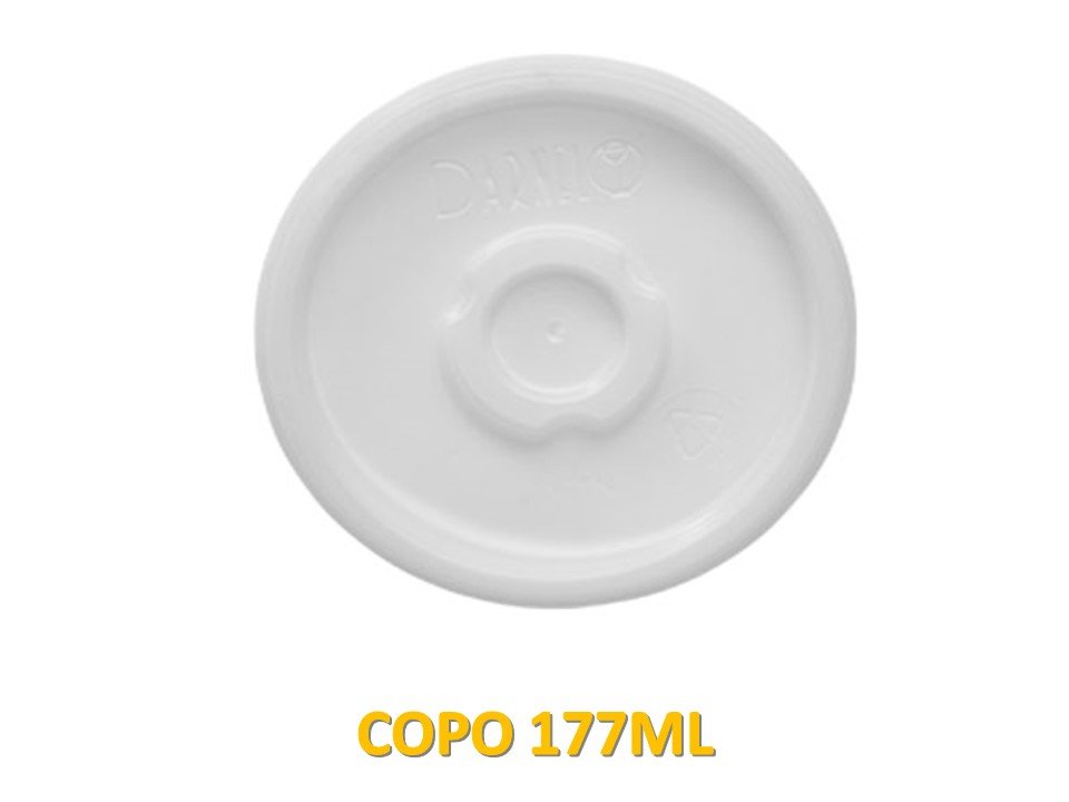MULTIPEL - Tampa Plástica p/ Copo 177ml Darnel c/100
